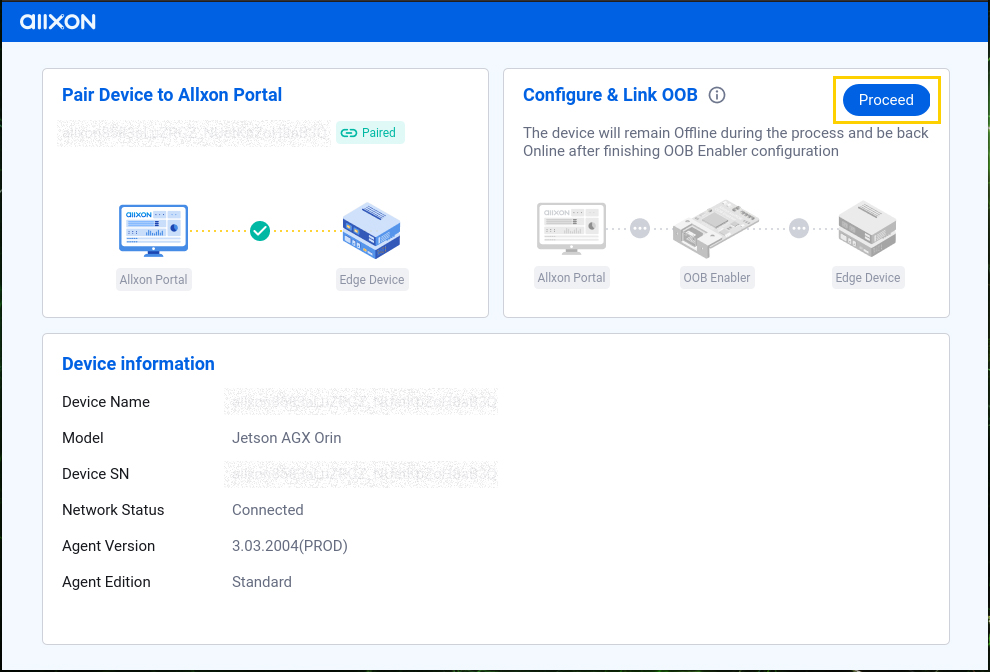 Enable Out-Of-Band Management on Device