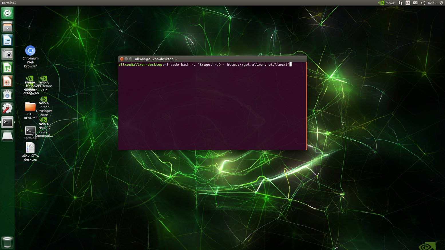 Install Allxon Agent via Command