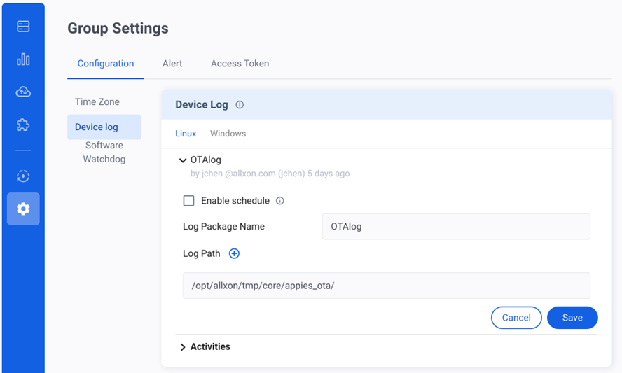 How to trace OTA deployment?