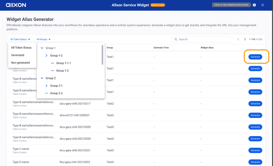 How to Use Allxon Widget Alias Generator?