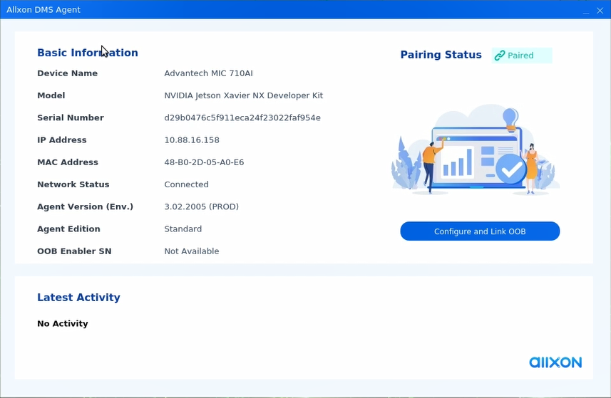 Enable Out-Of-Band Control on Device