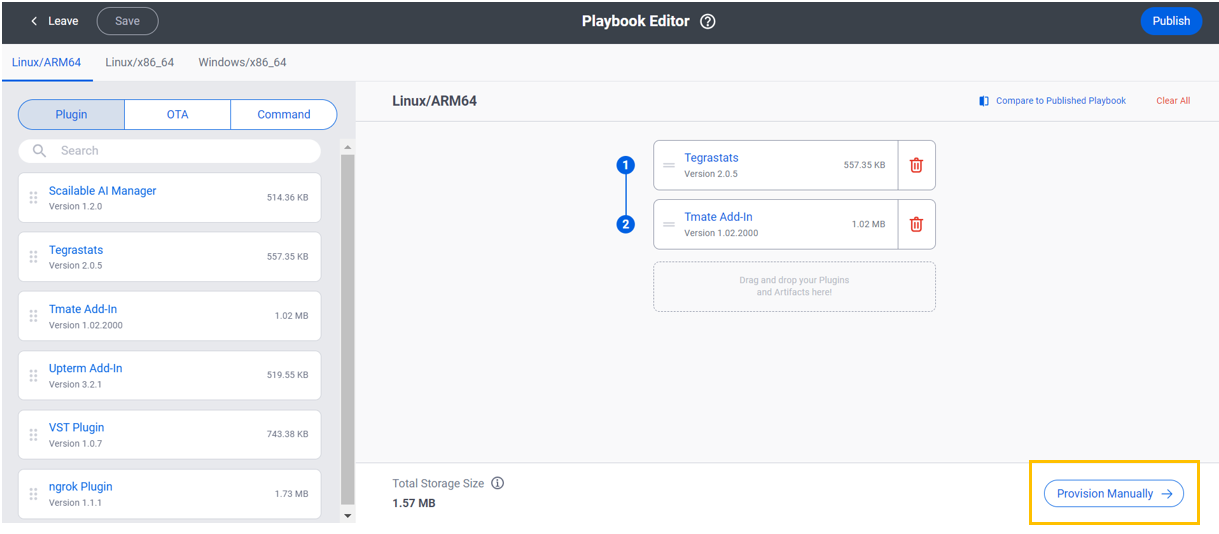 Introduction to Provisioning Playbook Page Interface