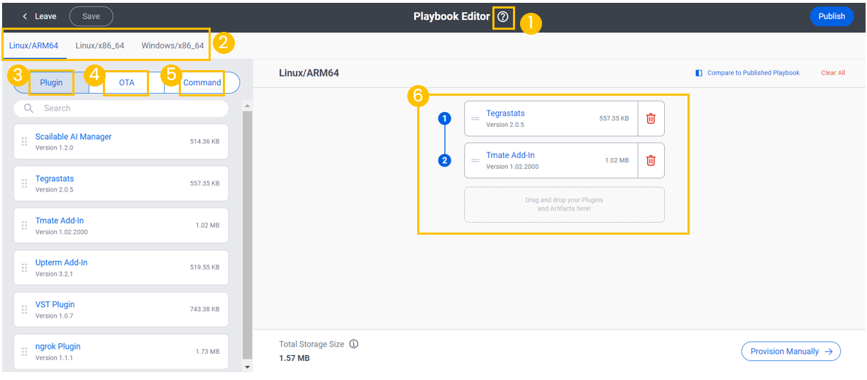 Introduction to Provisioning Playbook Page Interface