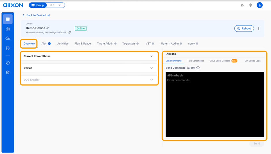 Introduction to Device Details Page Interface