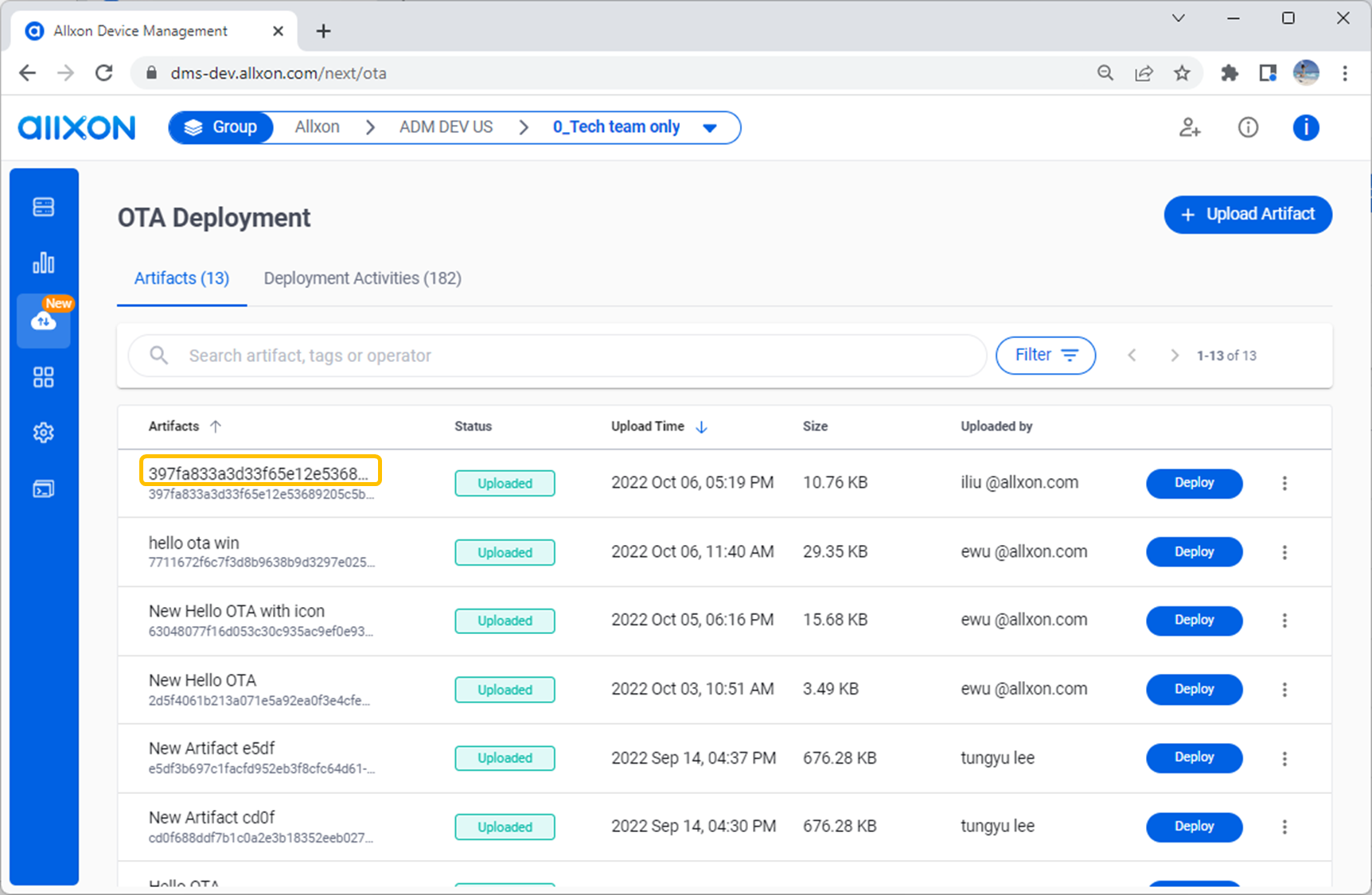 Introduction to OTA Page Interface