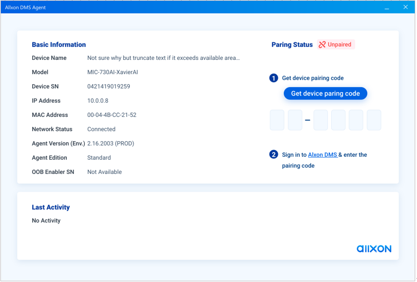 Install Allxon Agent via Desktop Installer